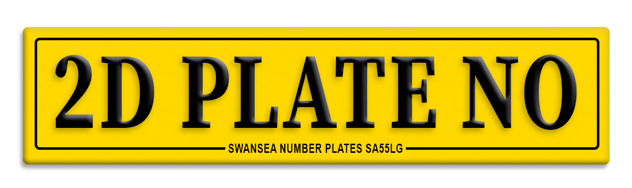 2D PLATES – Swansea Number Plates