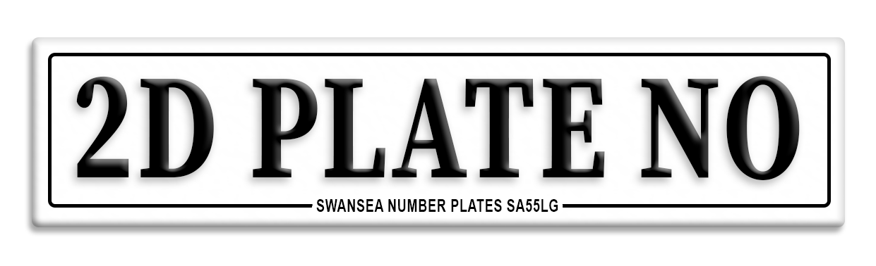2D PLATES – Swansea Number Plates